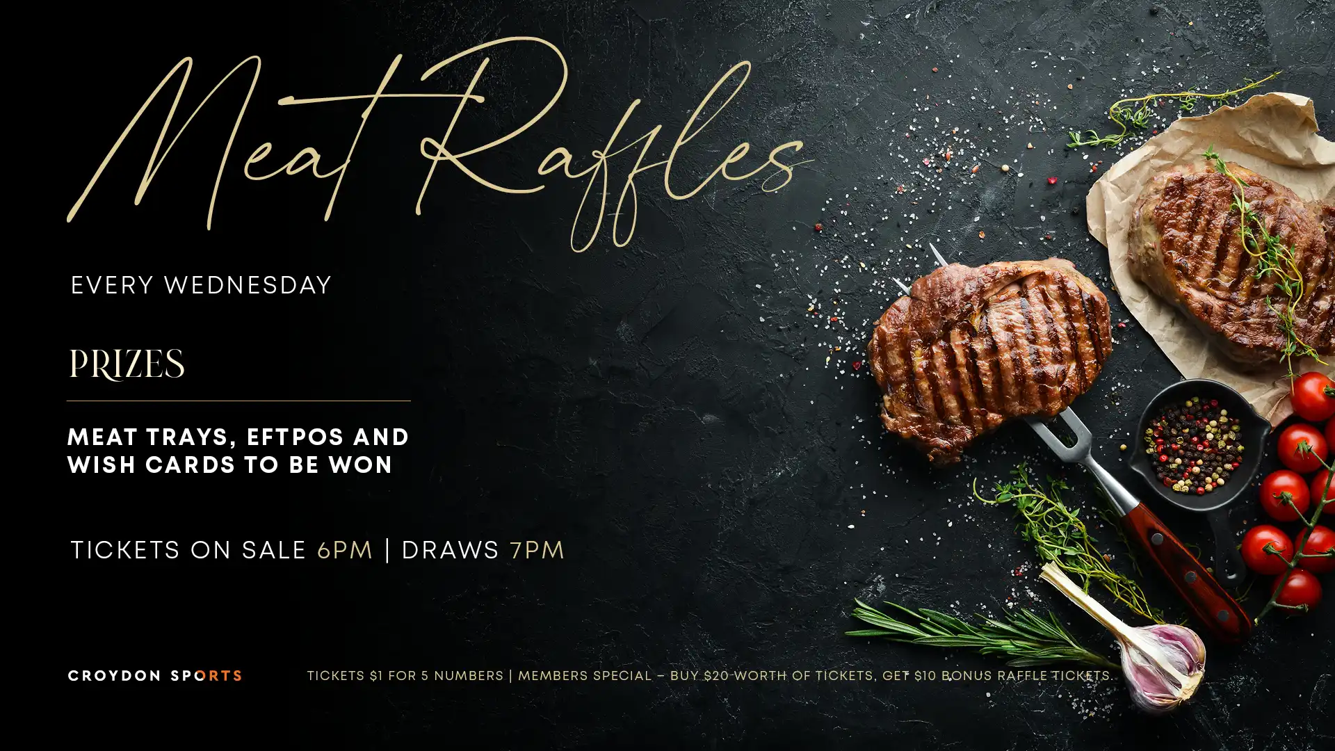 Croydon Sports | Wednesday Meat Raffles - Holman Barnes Group