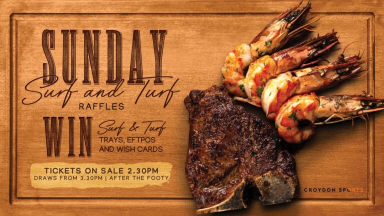 Sunday Surf & Turf Raffles - Holman Barnes Group